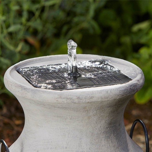 Smart Solar Milk Churn Water Feature • Homeleigh Garden Centres