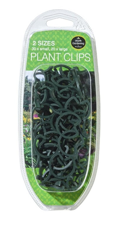 Garland Plant Clips - Green - 30 Small and 20 Large • Homeleigh Garden ...