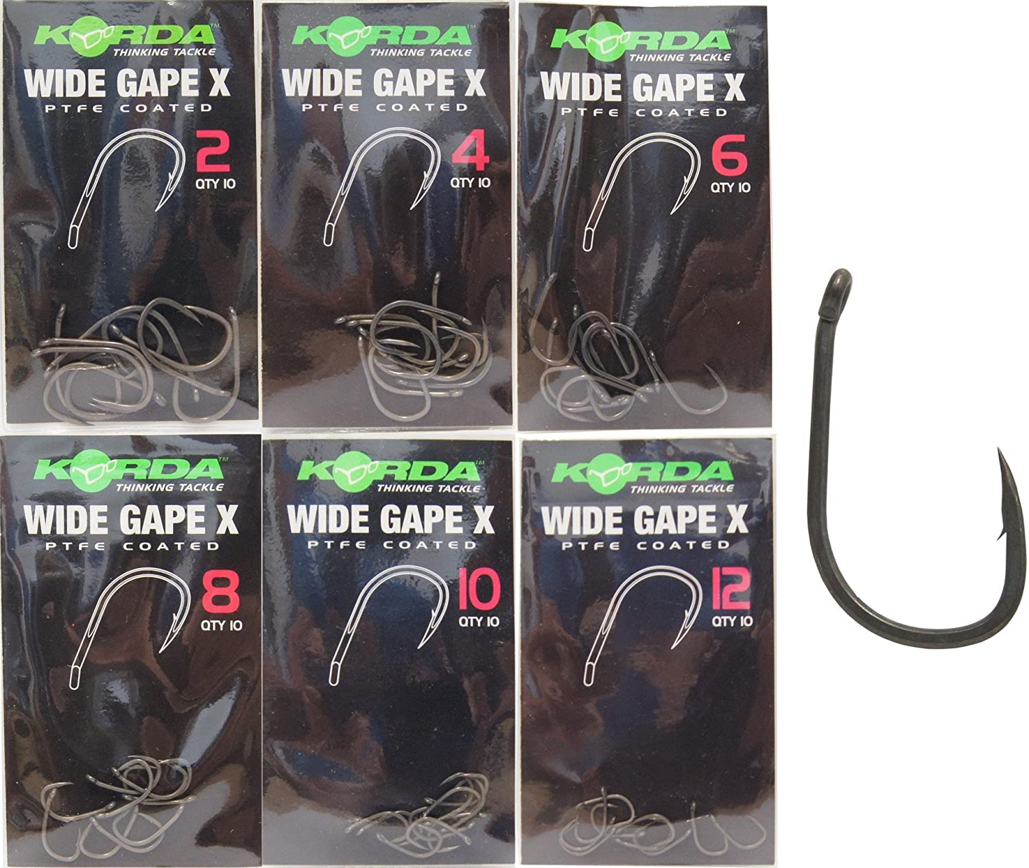 Korda Wide Gape X Hooks • Homeleigh Garden Centres