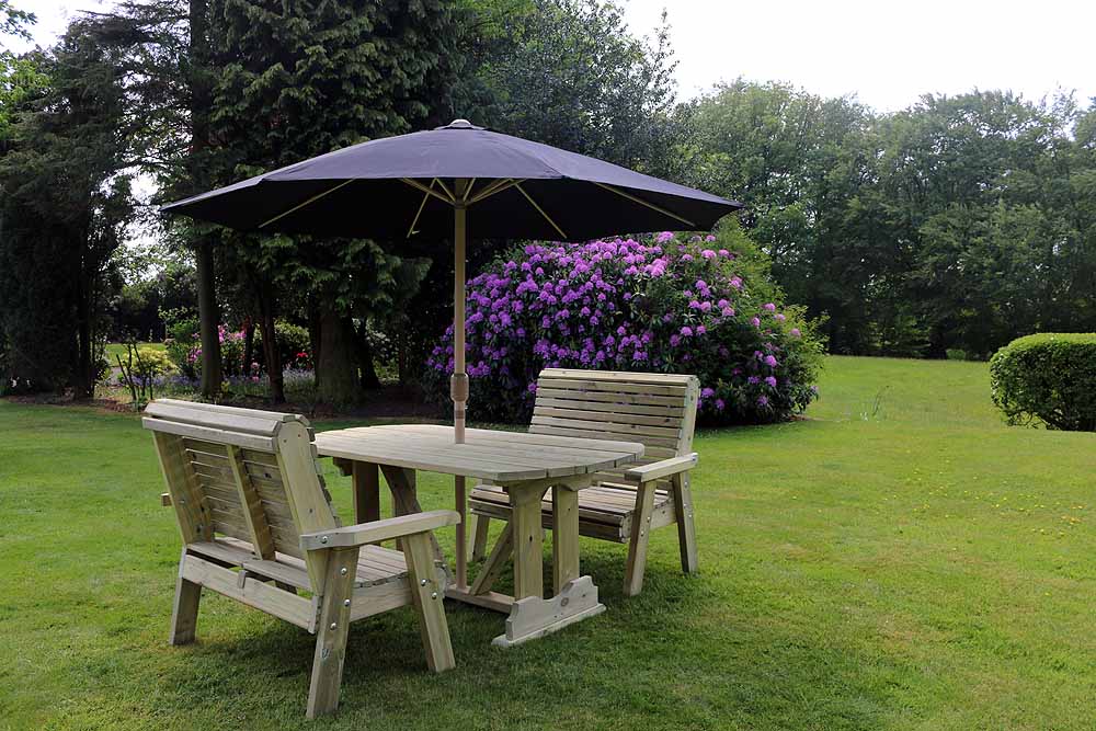 POPPY SET 5 - 2 BENCHES - SEATS 6 • Homeleigh Garden Centres