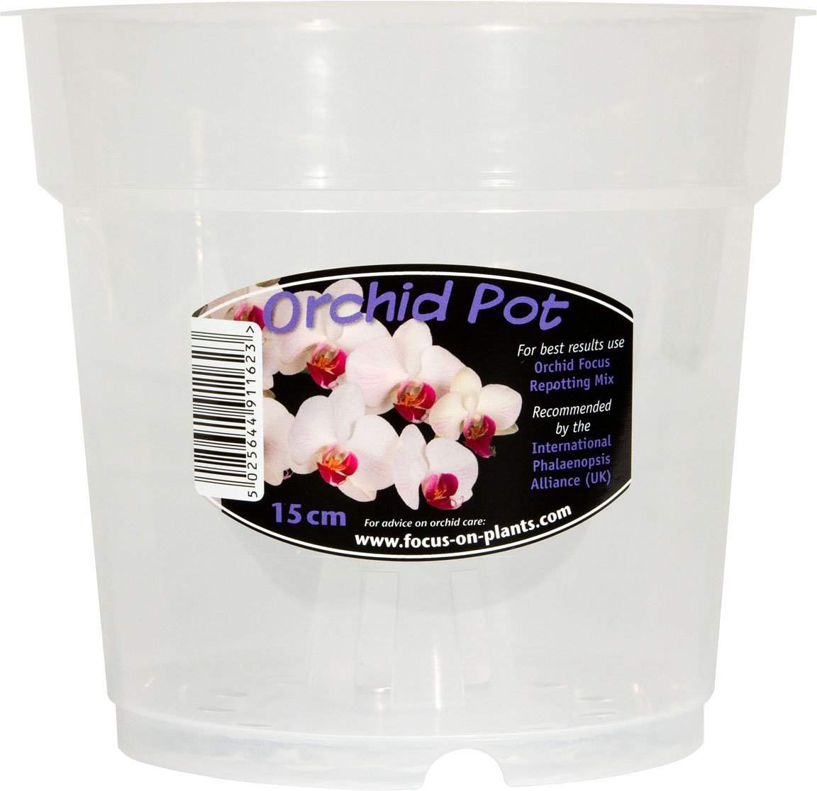 Growth Technology Clear Orchid Pot 15 cm • Homeleigh Garden Centres