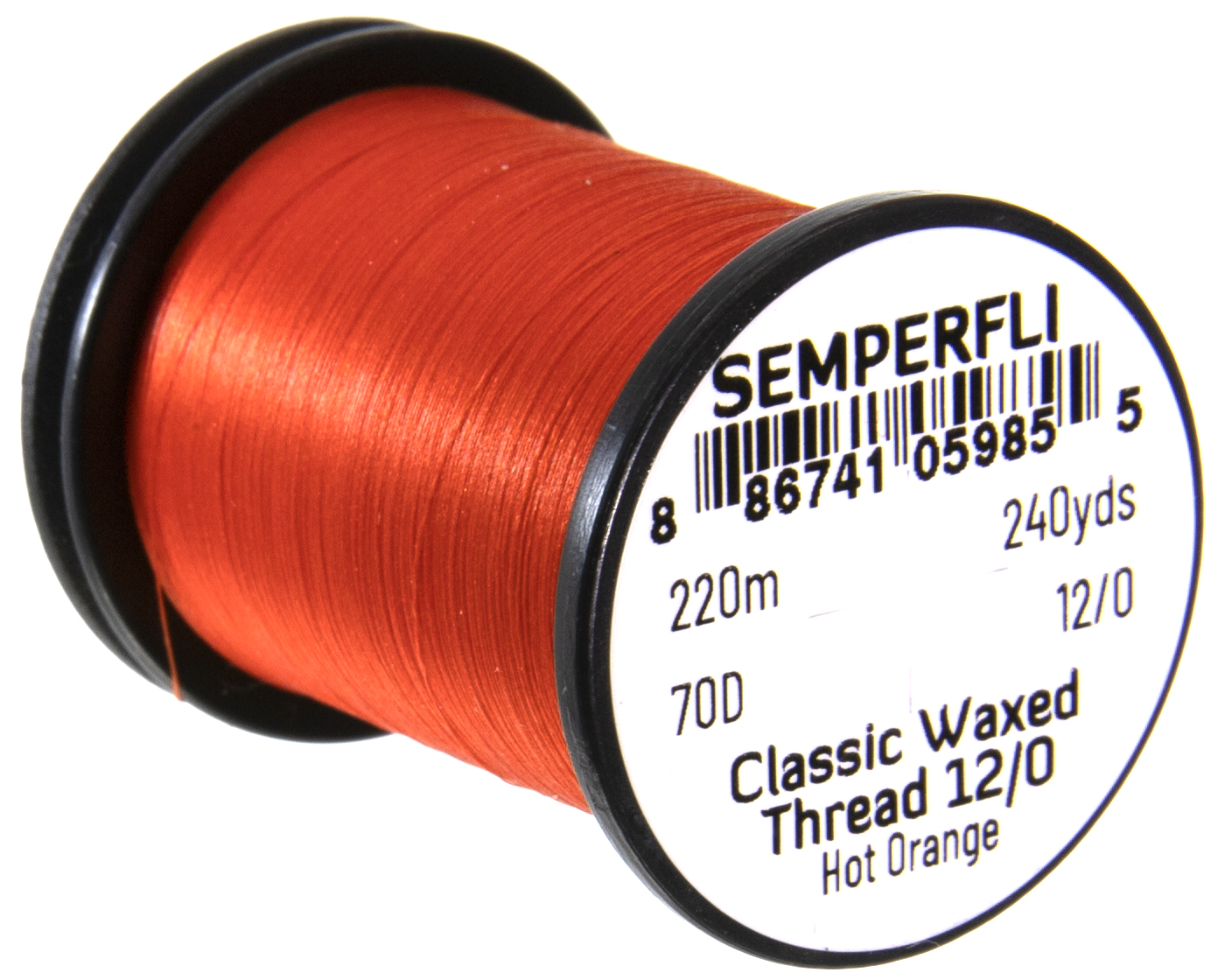 Semperfli Classic Waxed Thread 12/0 240 Yards Hot Orange • Homeleigh ...