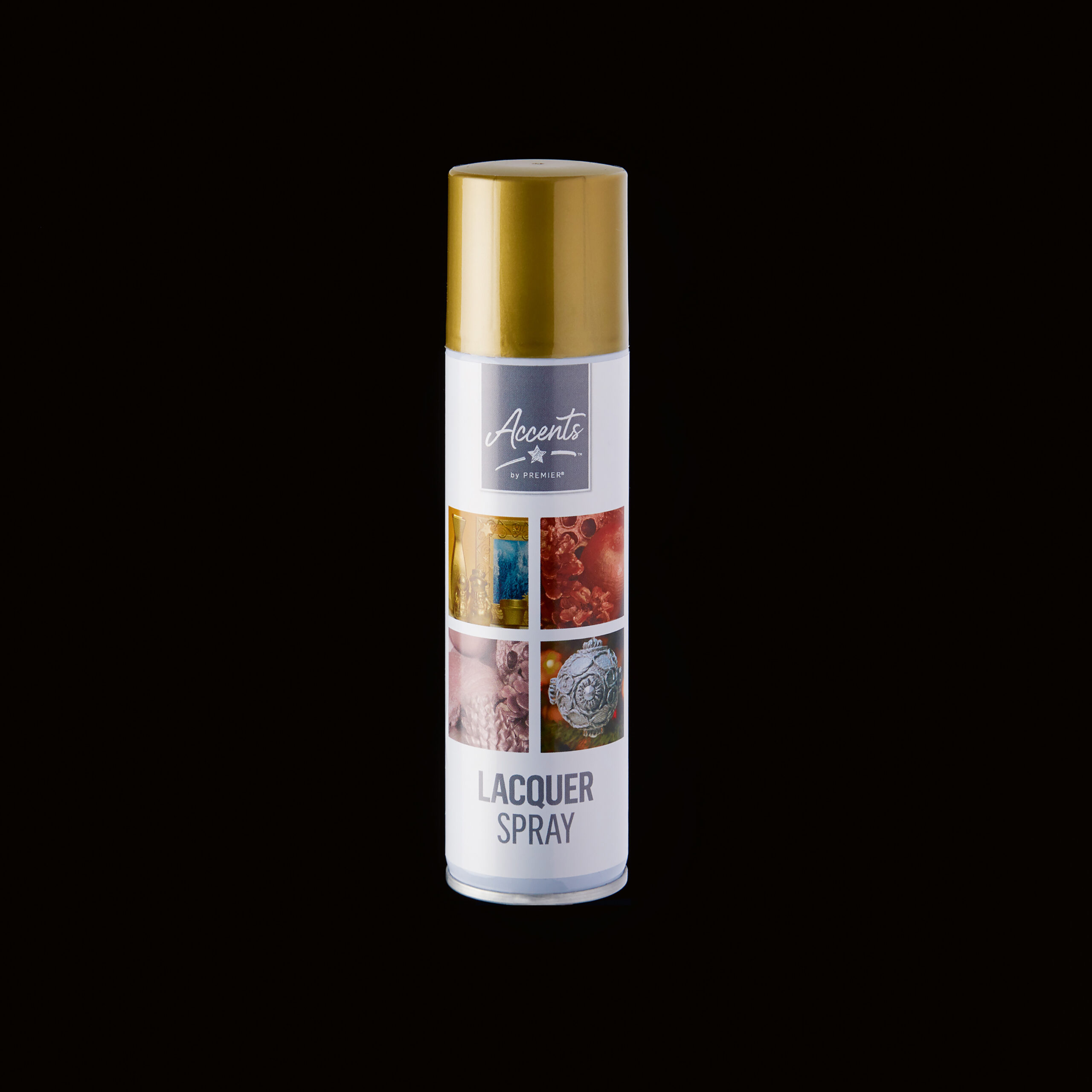 PREMIER 150ML GOLD LACQUER SPRAY • Homeleigh Garden Centres