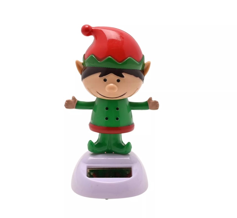 SOLAR BOBBLE HEAD - ELF • Homeleigh Garden Centres